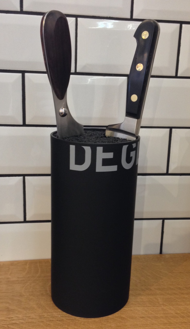 Rundt knivstativ 22x11cm, Sort - Déglon - Nettkjøp | KitchenLab